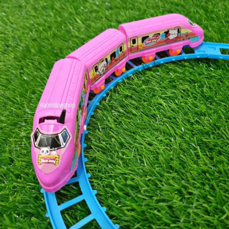 Promo Mainan Kereta Api kitten pink Anak Edukatif - Rail Train Edukasi ...