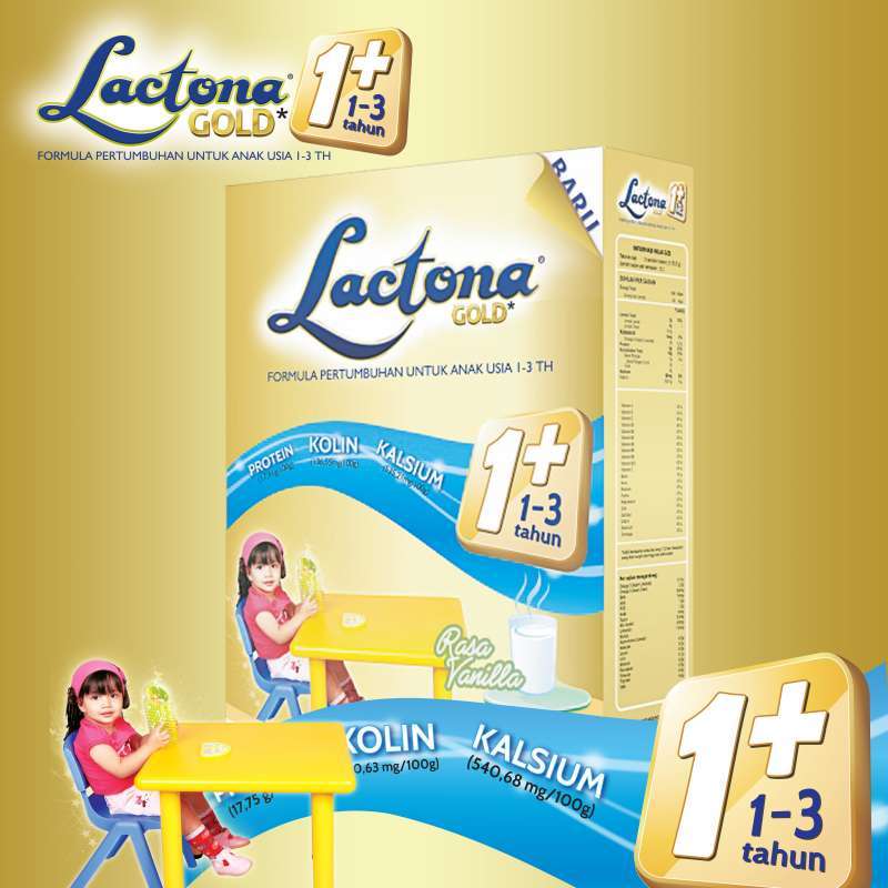 Jual Lactona 1+ Gold Rasa Vanila Susu Formula [200 G] Di Seller ...