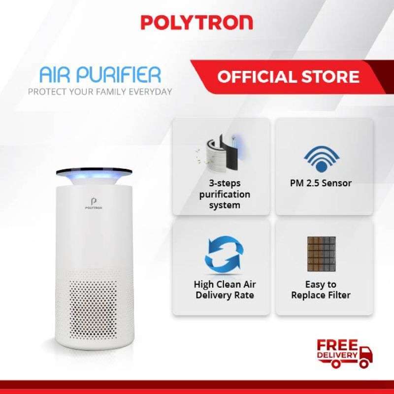 Jual Polytron Pap 125 Air Purifier Hepa Filter With 3 Step Purification ...