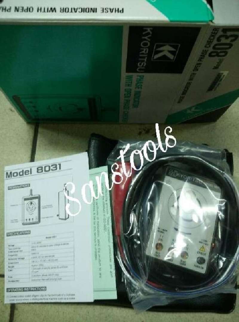 Jual KYORITSU 8031 PHASE CHECKER INDCATOR / PHASE SEQUENCE ASLI 100% di Seller Savage Store ...