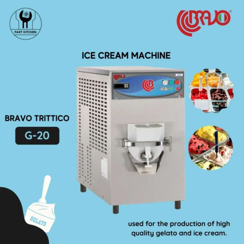 Jual Bravo G20 Ice Cream Machine Table Top Batch Freezer 15l/hr Di ...