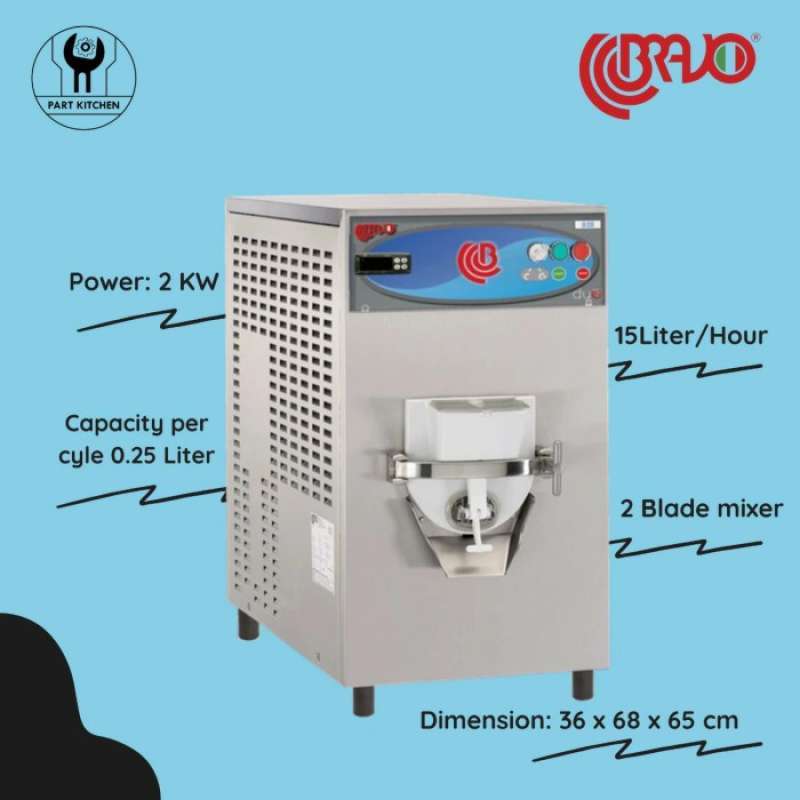 Jual Bravo G20 Ice Cream Machine Table Top Batch Freezer 15l/hr Di ...