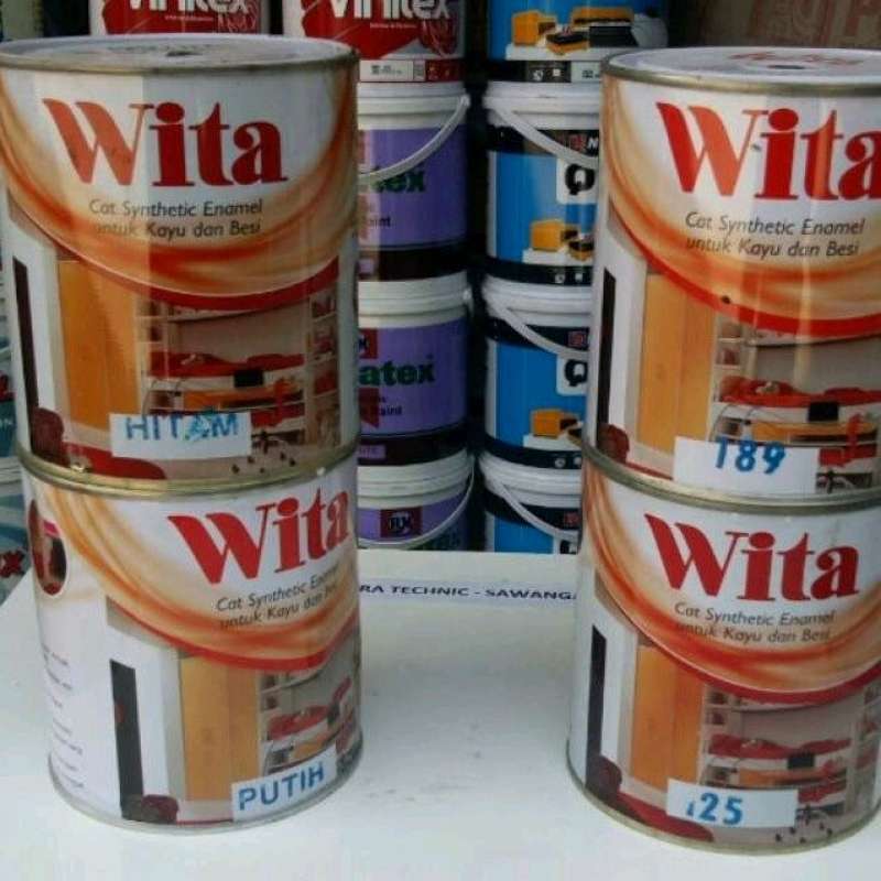 Jual CAT MINYAK KAYU DAN BESI merk WITA kemasan 1kg - Wita + Bubblewrap ...
