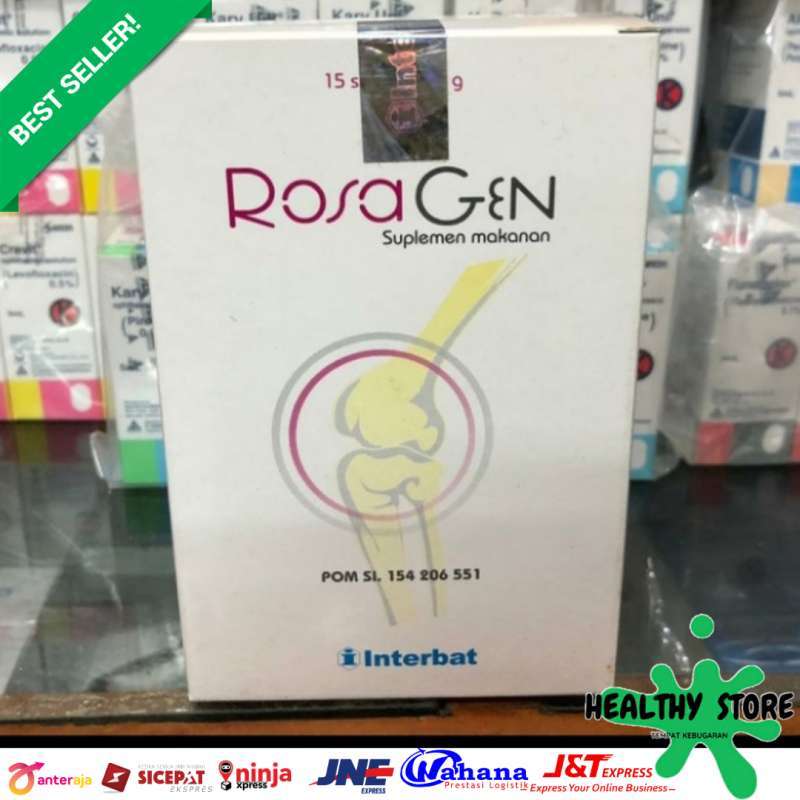Promo Rosagen Suplemen Tulang Isi 15 Sachet Per Box Original Diskon 30% ...