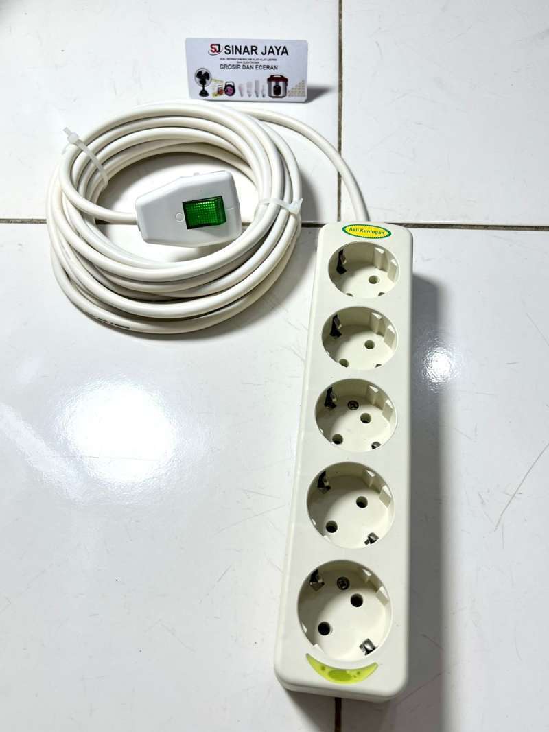 Jual Stop Kontak Jadi Rakitan + Steker Switch / On Off + Kabel Full ( Dijamin ) 1m -10m - 1 ...