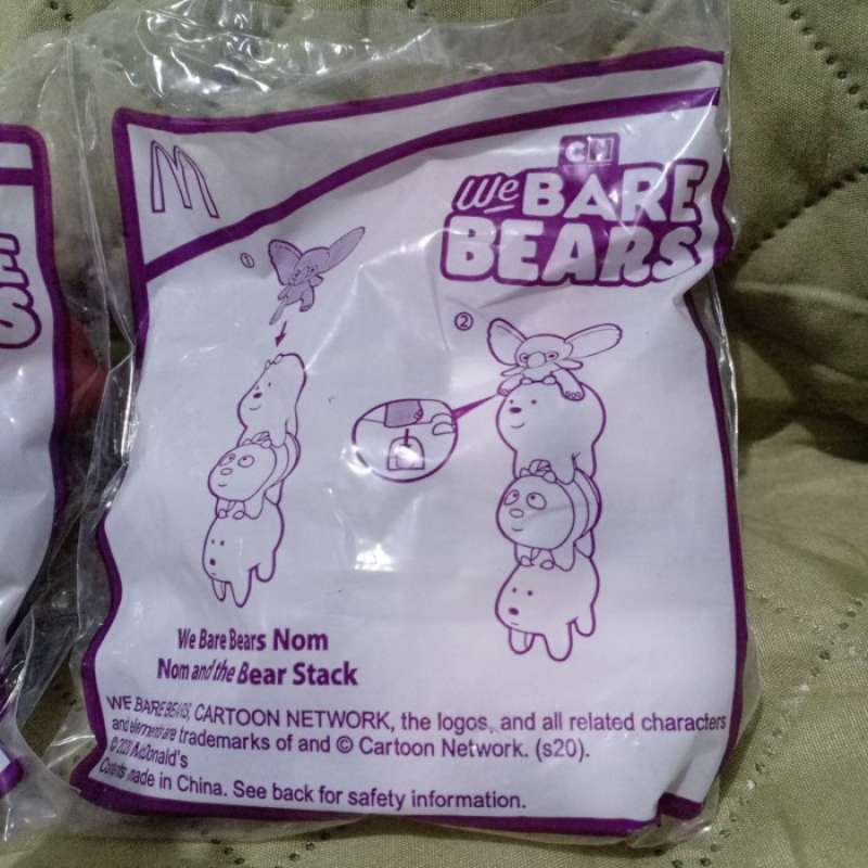 Promo We Bare Bears Bear Nom Nom Nomnom And The Bear Stack Mcd Happy ...