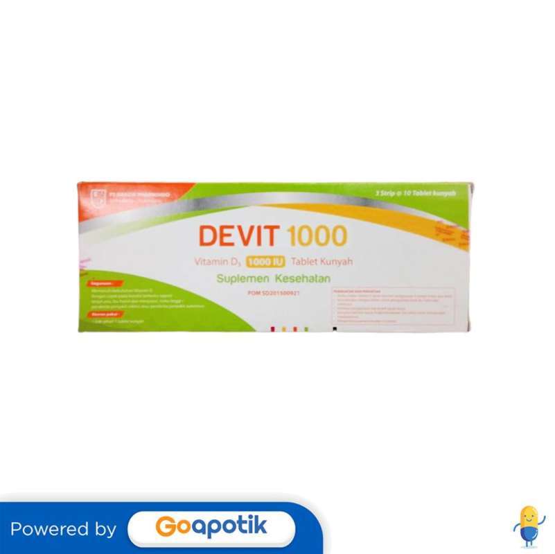 Jual DEVIT 1000 IU BOX 30 TABLET di Seller Apotek Istana Sehat ...