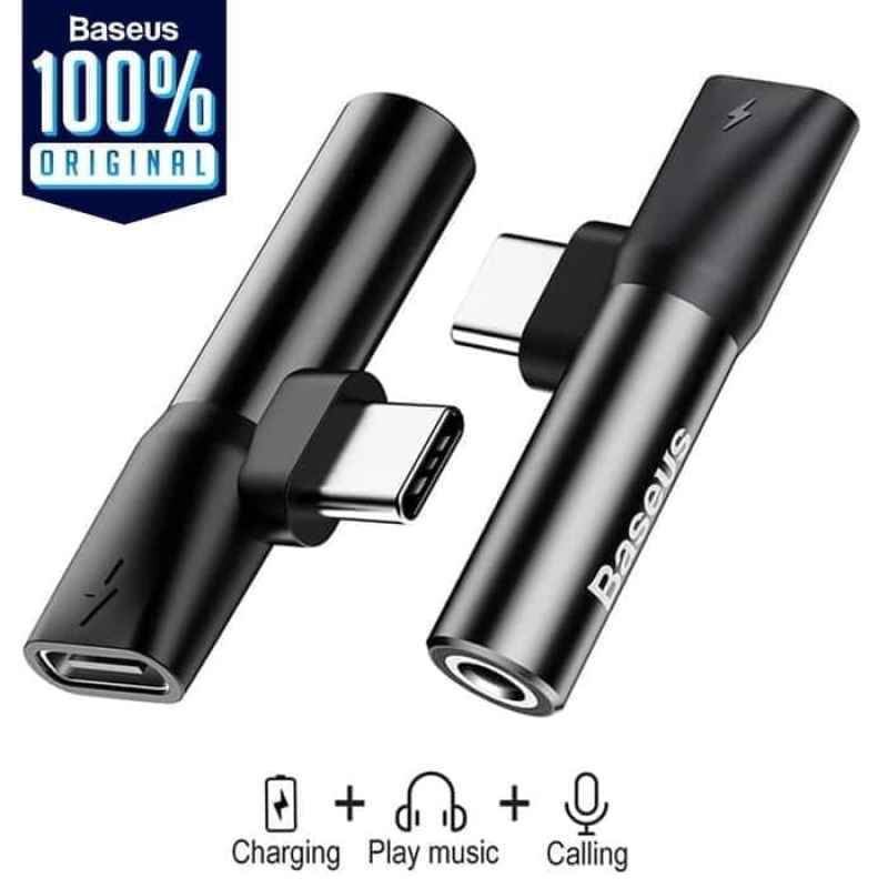 Promo Baseus L41 Audio Converter Handsfree Type C to Jack 3.5mm ...