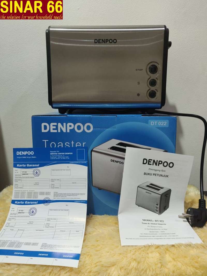 Promo DENPOO DT-022D TOASTER PEMANGGANG LISTRIK ROTI Diskon 50% di ...