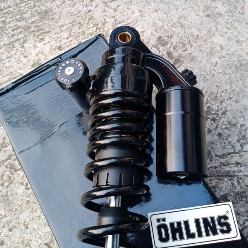 Jual Shock Belakang Tabung Atas Warna Full Black Ukuran 330mm Matic ...