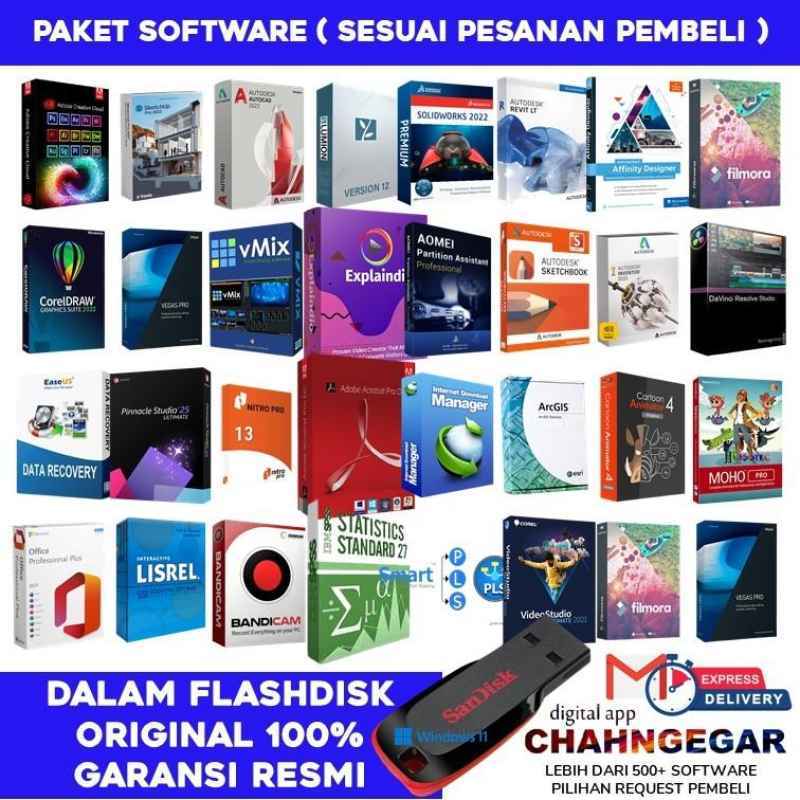 Jual Flashdisk 32gb original CorelDRAW,Sony Vegas,Acrobat PDF, Lumion 12 di Seller chahngegar ...