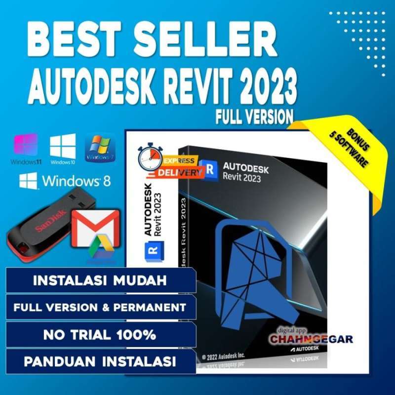 Jual Revit Full Version Software Lifetime 2019 | 2020 | 2021 | 2022 | 2023 - 2022 - Flashdisk di ...