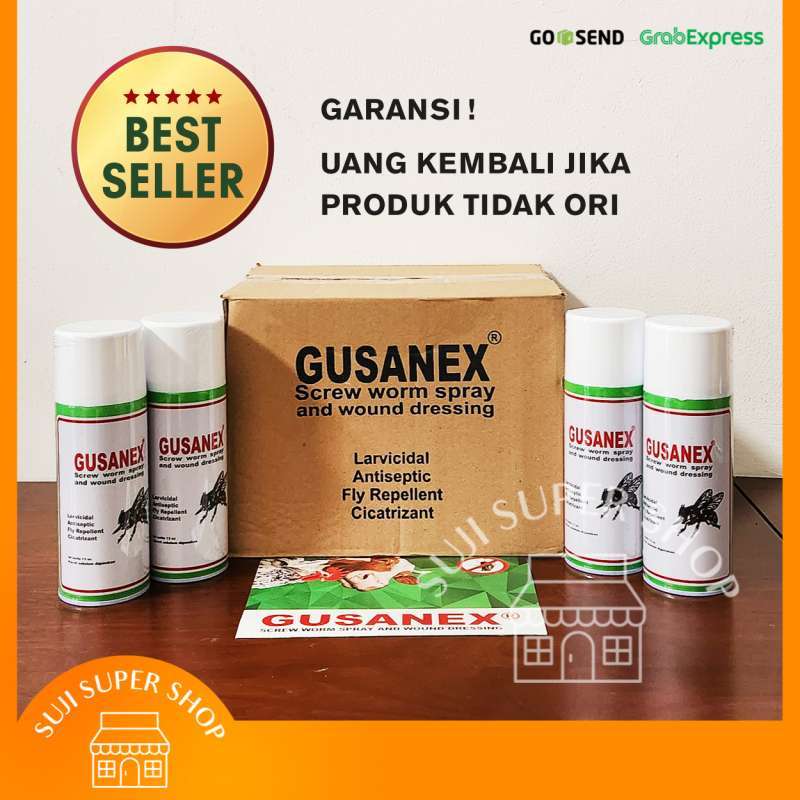 Jual Gusanex Spray Obat Semprot Anti Lalat Untuk Luka Hewan 100% ...
