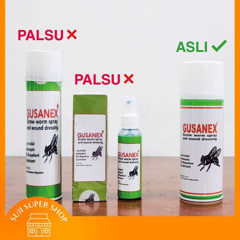 Jual Gusanex Spray Obat Semprot Anti Lalat Untuk Luka Hewan 100% ...