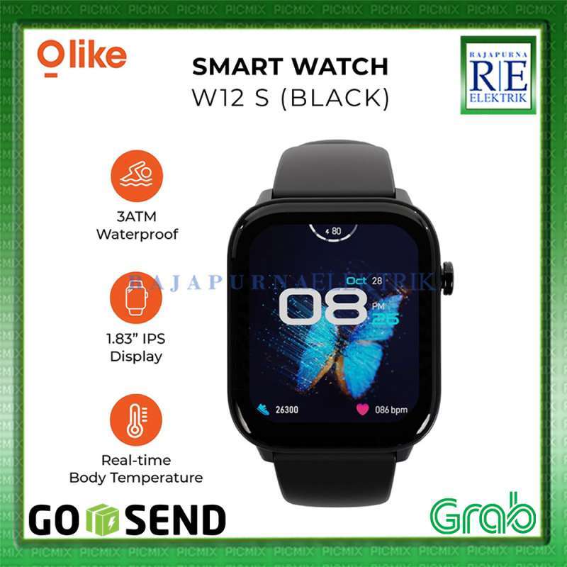 Promo Olike Jam Tangan W12S Smartwatch Touchscreen 3ATM Waterproof ...