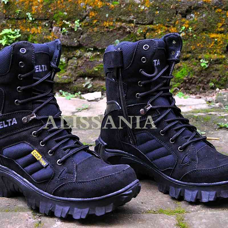 Promo SEPATU BOOTS DELTA TINGGI DINAS LAPANGAN - Hitam 41 Diskon 49% di ...