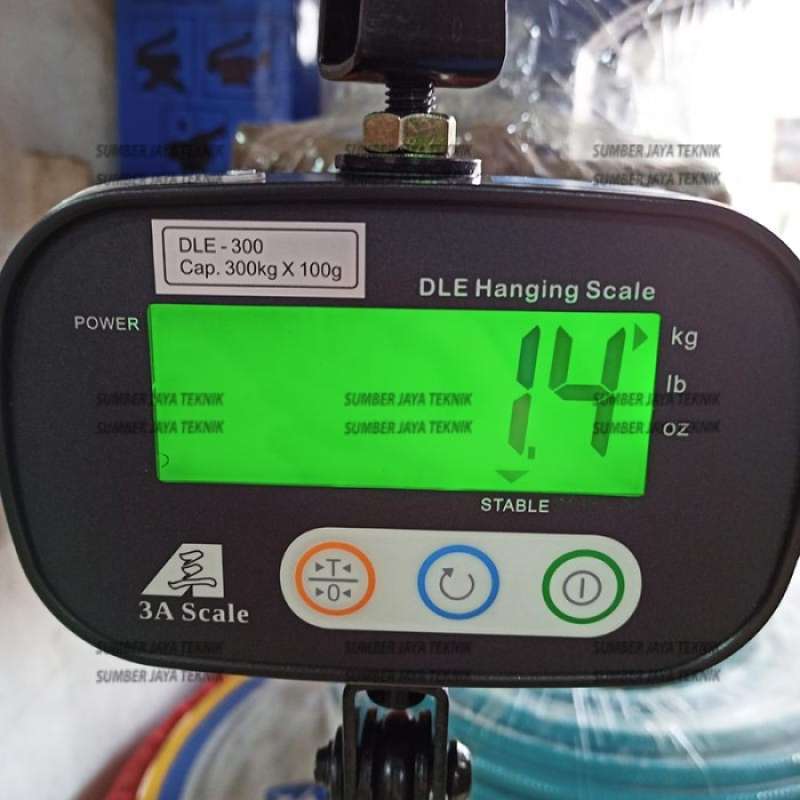 Jual Timbangan Gantung Digital Ikan Barang Buah Baju 3a Scale Dle 300 ...