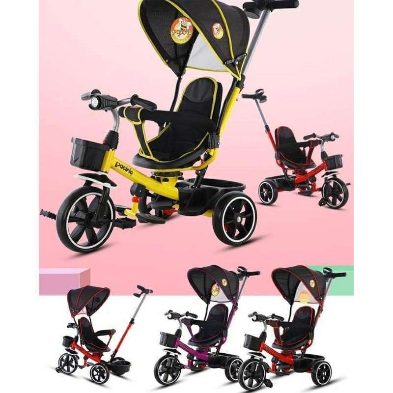 Jual Sepeda Roda Tiga Anak Pacific 105 Stroller Headlight Duduk Rebah-1 ...
