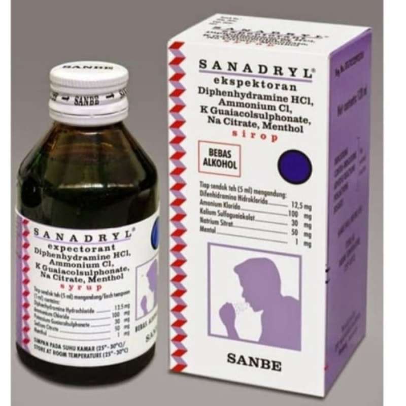 Jual Sanadryl Expectorant Sirup 120 ml/Sirup Obat Batuk berdahak di ...