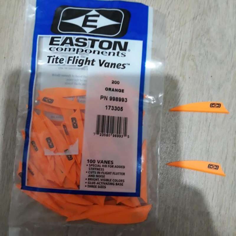 Jual ORANGE Vanes TITE FLIGHT Easton ukuran 200 di Seller Sport JKT ...