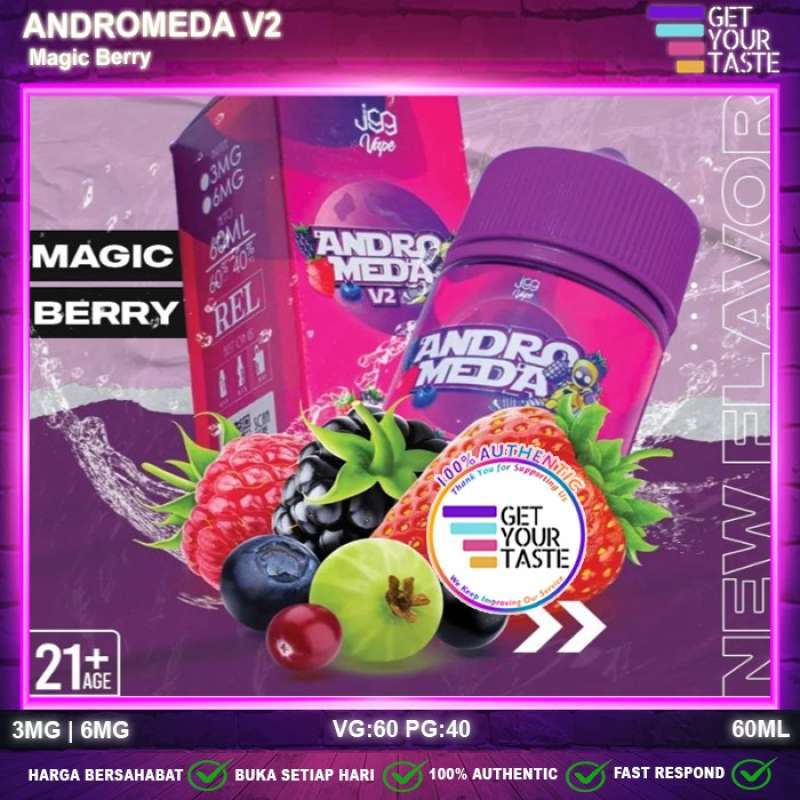Jual Liquid Andromeda V2 Magic Berry 60ML Freebase by J99 VAPE x NTL di ...