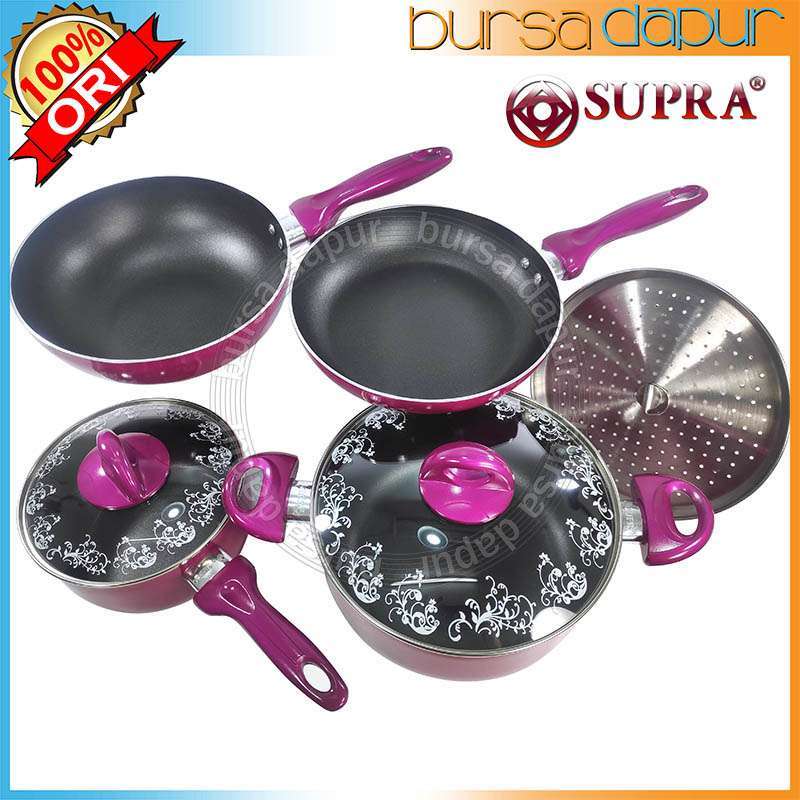 Promo Supra Premium Non Stick Cookware Set 7 Pcs Diskon 15% Di Seller ...