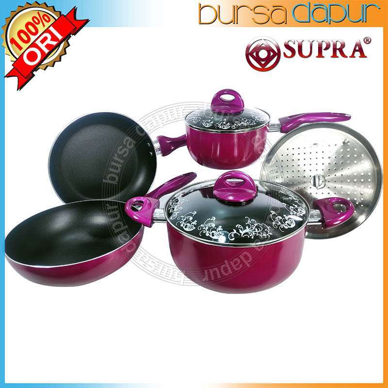 Promo Supra Premium Non Stick Cookware Set 7 Pcs Diskon 15% Di Seller ...