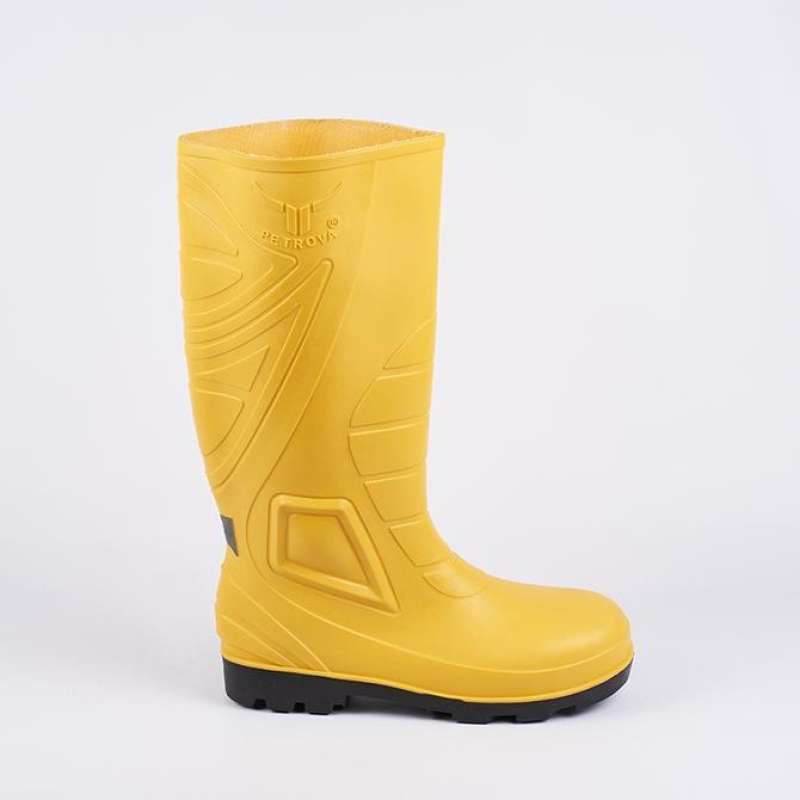 Promo Sepatu Boots Petrova PVC Yellow Safety Boot Diskon 15% di Seller ...