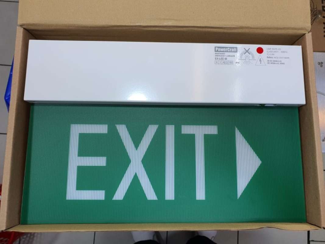 Jual Lampu Emergency Exit Powercraft Panah / Lampu Petunjuk Arah Di ... Jual Lampu Emergency Exit Powercraft Panah / Lampu Petunjuk Arah Di ...