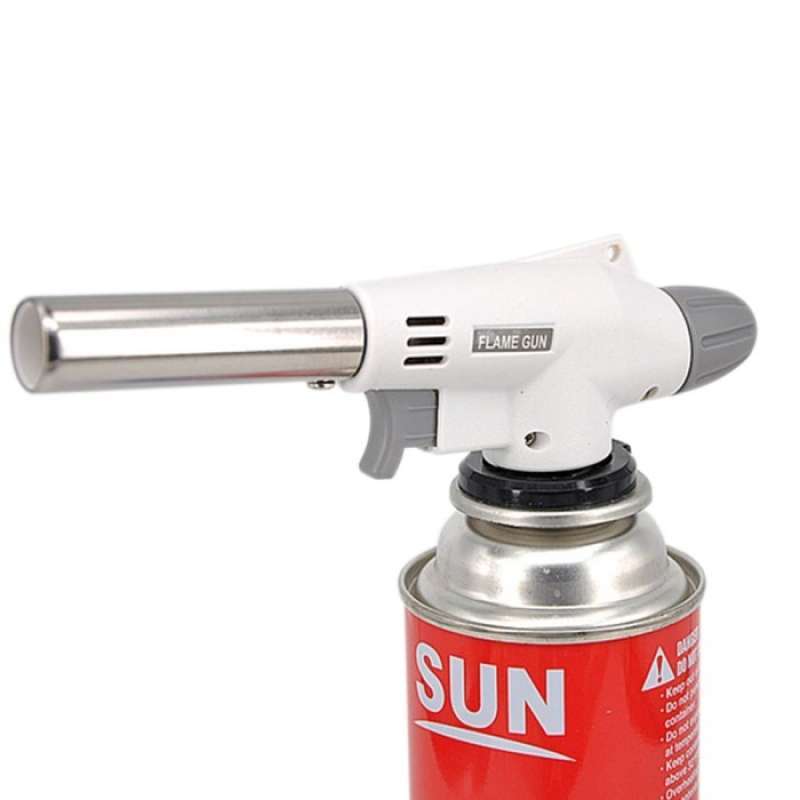 Jual Gas Torch PUTIH Pematik Gas Api BBQ Keju Blow Torch Alat Las Bakar ...