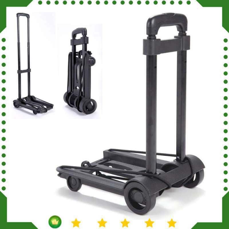 Promo Troli Lipat Mini 4 Roda Dorong Galon Tabung Gas Trolley Barang ...