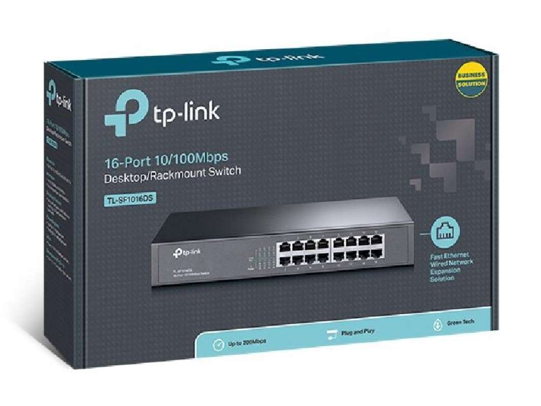 Jual SWITCH HUB 16 PORT TL-SF1016DS TPLINK CASING BESI 100MBPS DESKTOP ...