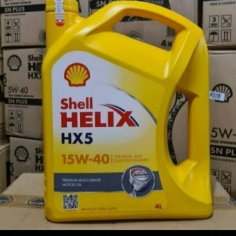 Promo Shell Helix Hx5 15W 40 4L Original Scan Barcode Diskon 33% di ...
