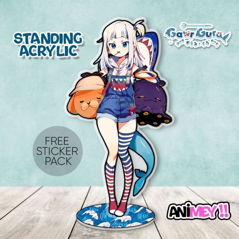 Jual Figur Acrylic Gawr Gura / Standee / Vtuber Hololive Anime - Gura3 ...