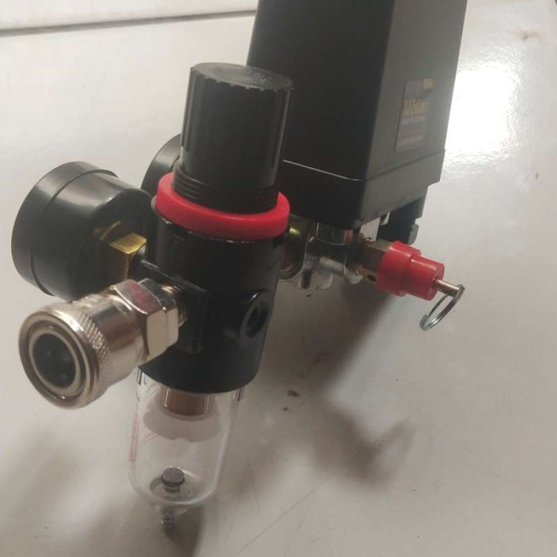 Promo Paket Set Regulator Filter Angin+pressure Switch Otomatis ...