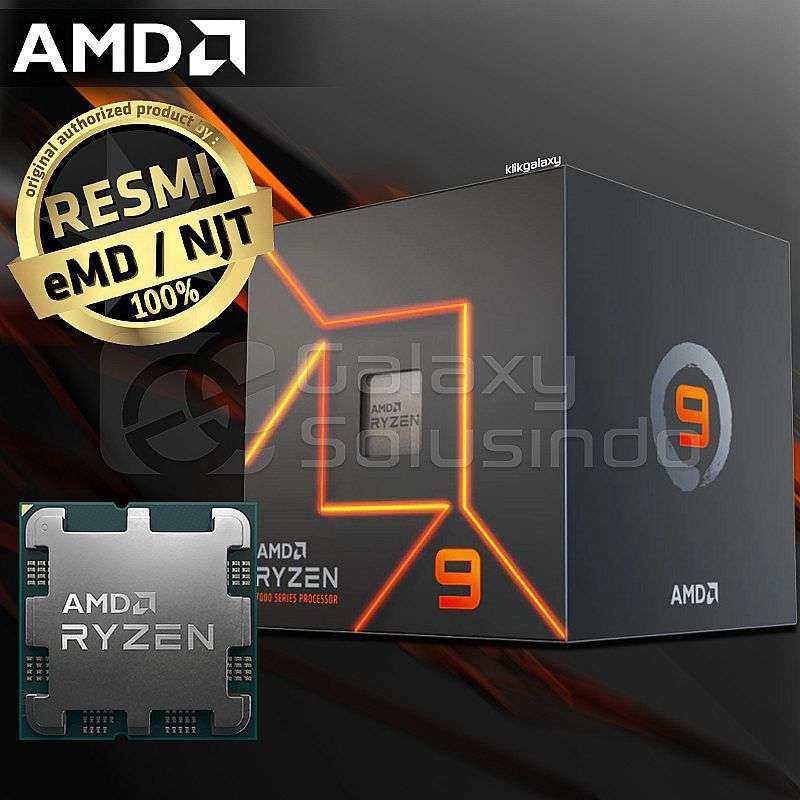 Jual AMD Ryzen 9 7900 AM5 - Ryzen 7000 Series di Seller Galaxy ...