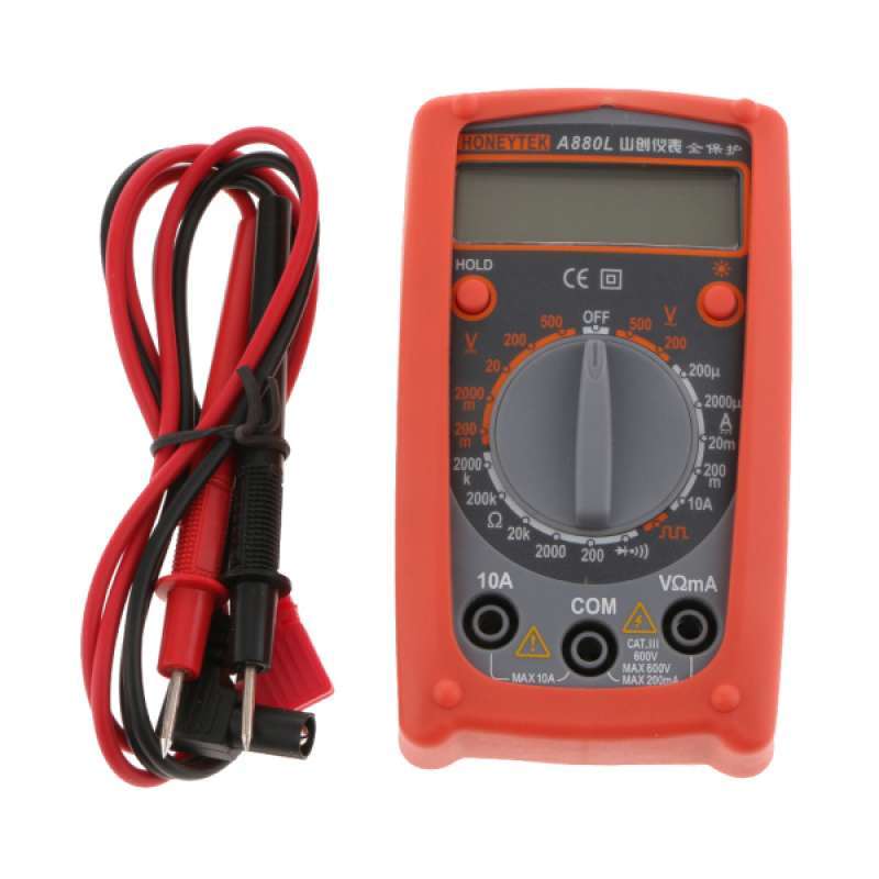 Promo A880L Pocket Digital Multimeter Clamp Volt Ohm Amp Meter with ...