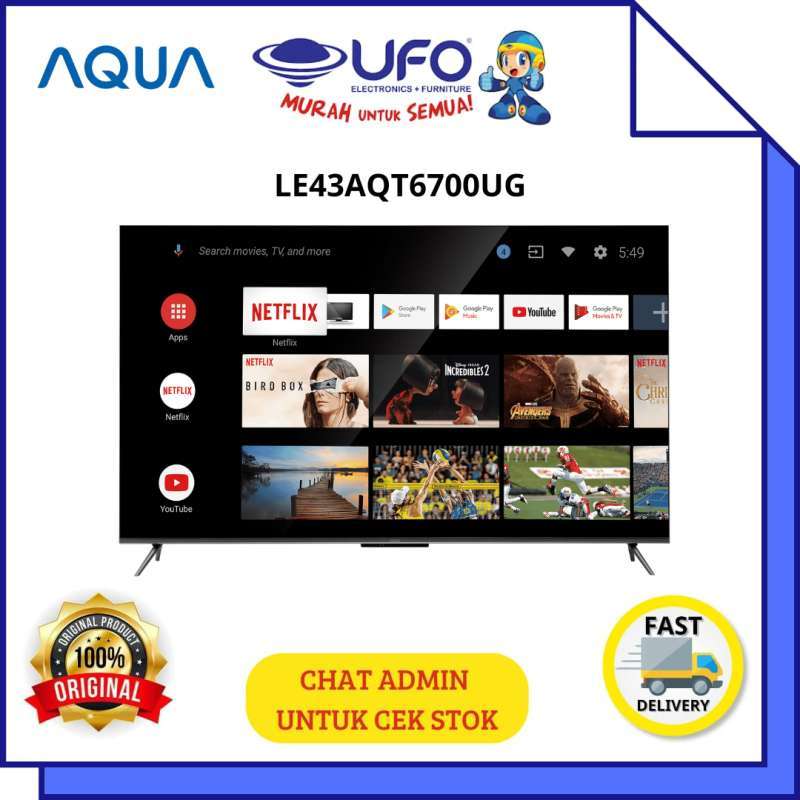 Jual Led Aqua Le43aqt6700ug Led Smart Andorid Tv 4k Uhd Di Seller Ufo Elektronika Jogja Official ...