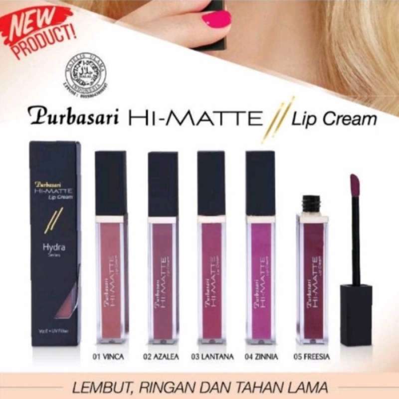 Promo Purbasari Hi-Matte Lip Cream Hydra Series Diskon 33% di Seller ...