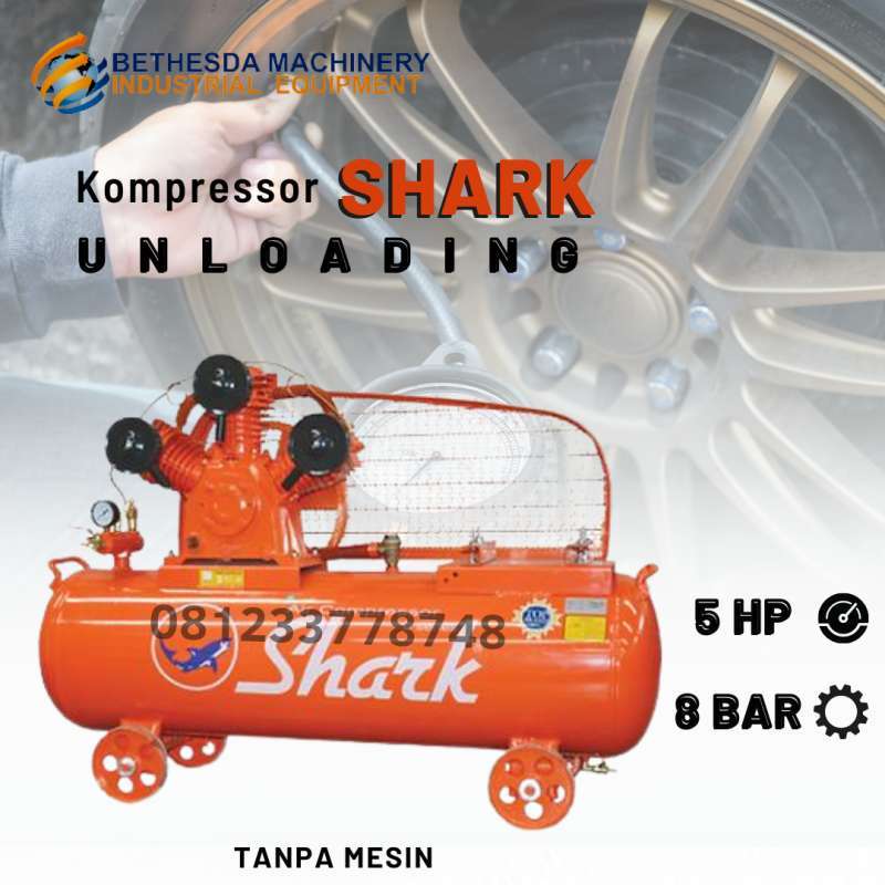 Jual Mesin Kompresor 5 HP Unloading Type / Shark Air Compressor 5 HP di ...