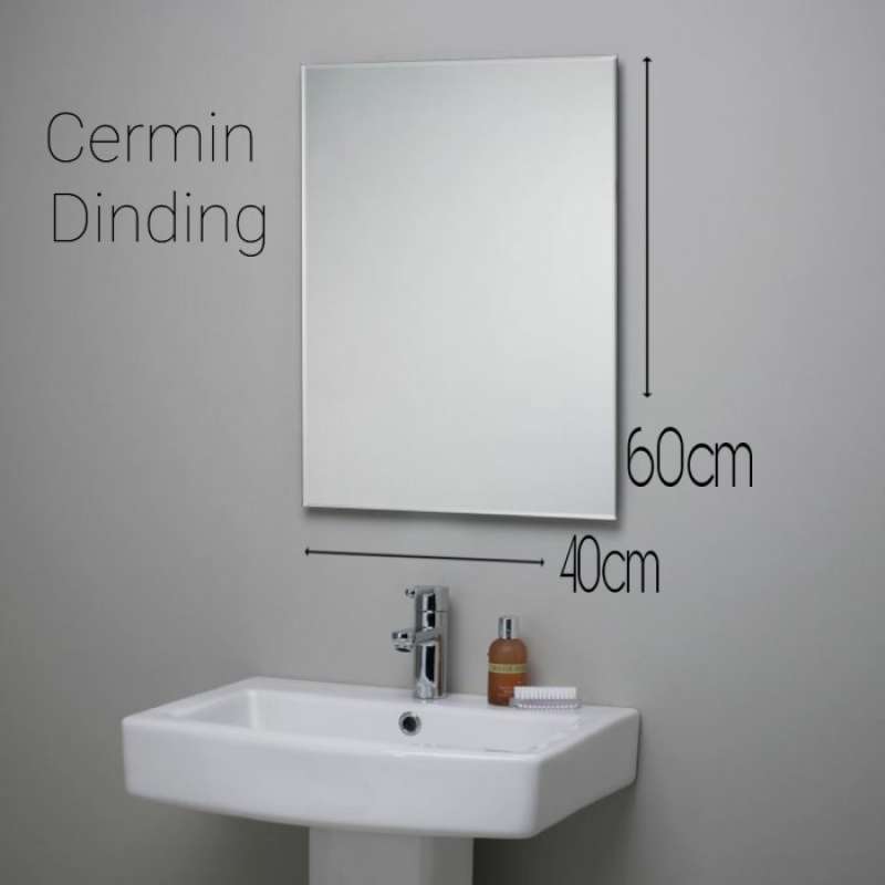 Jual Cermin Wastafel 60 40 Kaca Rias Planset Cermin Dinding Di Seller ...