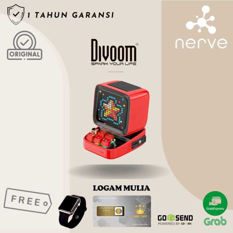 Jual Divoom Ditoo Plus Retro Pixel Art Game Bluetooth Speaker - Red Di ...