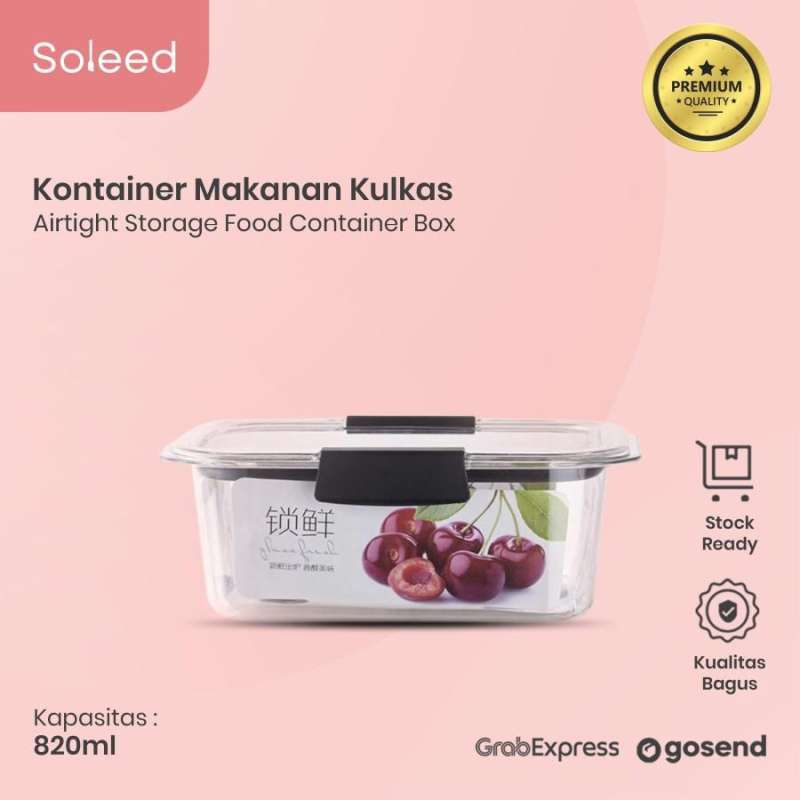 Jual KOTAK KONTAINER MAKANAN KULKAS AIRTIGHT STORAGE CONTAINER BOX PET ...