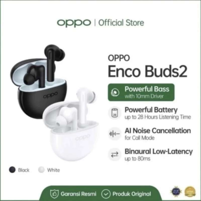 Oppo Enco Buds 2 - Harga dan Spesifikasi Terbaru Juni 2024