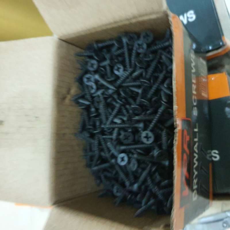 Promo Skrup Gypsum 2.5Cm / 1 Inch Skrup Hitam Per Kotak Diskon 18% di ...