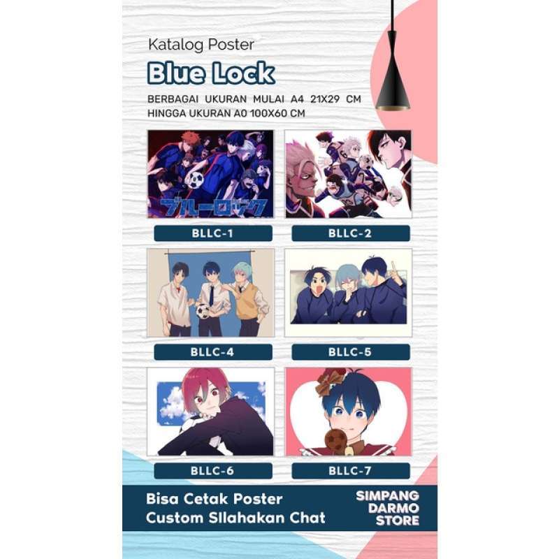 Jual Poster Anime Blue Lock Original Murah - Harga Diskon Juli 2024 ...