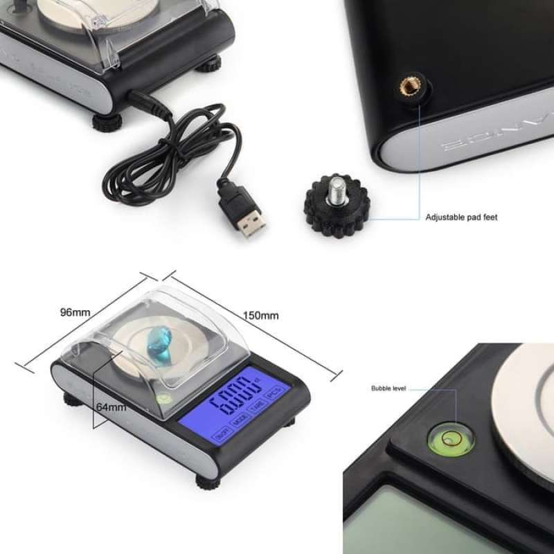 Jual Timbangan Digital Lab Profesional Miligram mg 0,001 gram MAX 50g ...