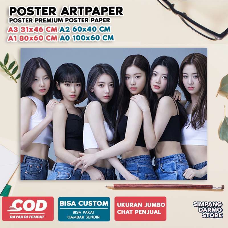 Jual Poster Le Serafim Kpop Sakura, Chae-won, Yun-jin, Kazuha Dan Eun ...