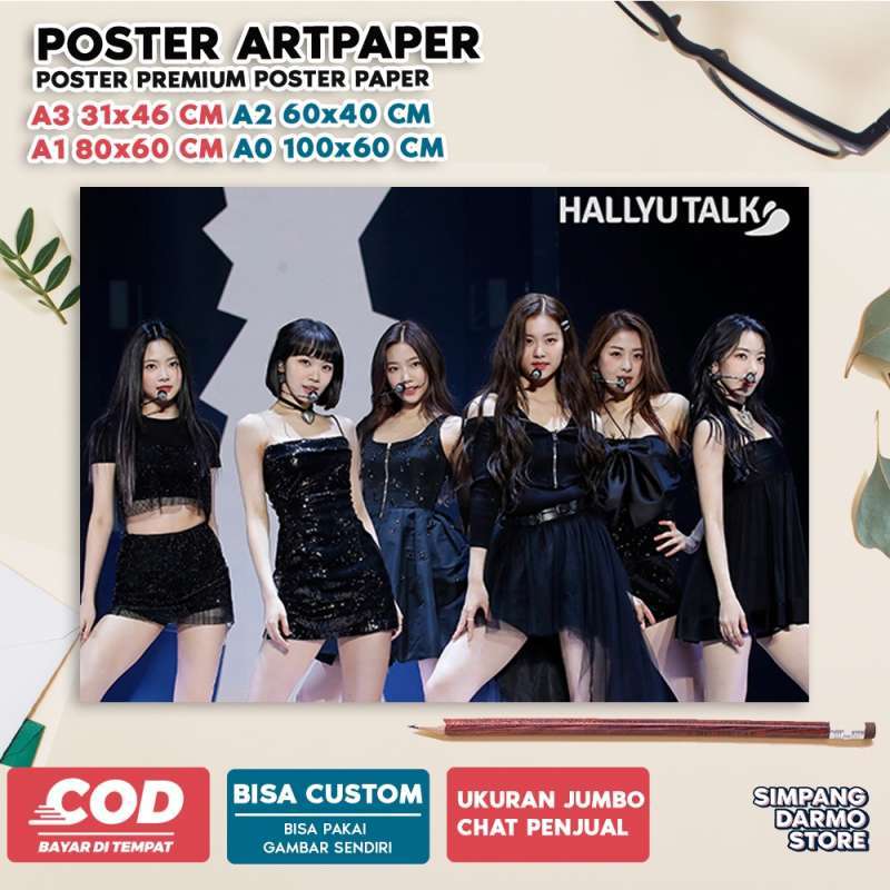 Jual Poster Le Serafim Kpop Sakura, Chae-won, Yun-jin, Kazuha Dan Eun ...