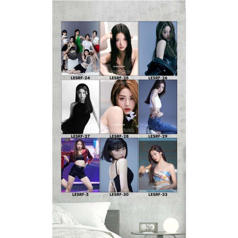 Jual Poster Le Serafim Kpop Sakura, Chae-won, Yun-jin, Kazuha Dan Eun ...
